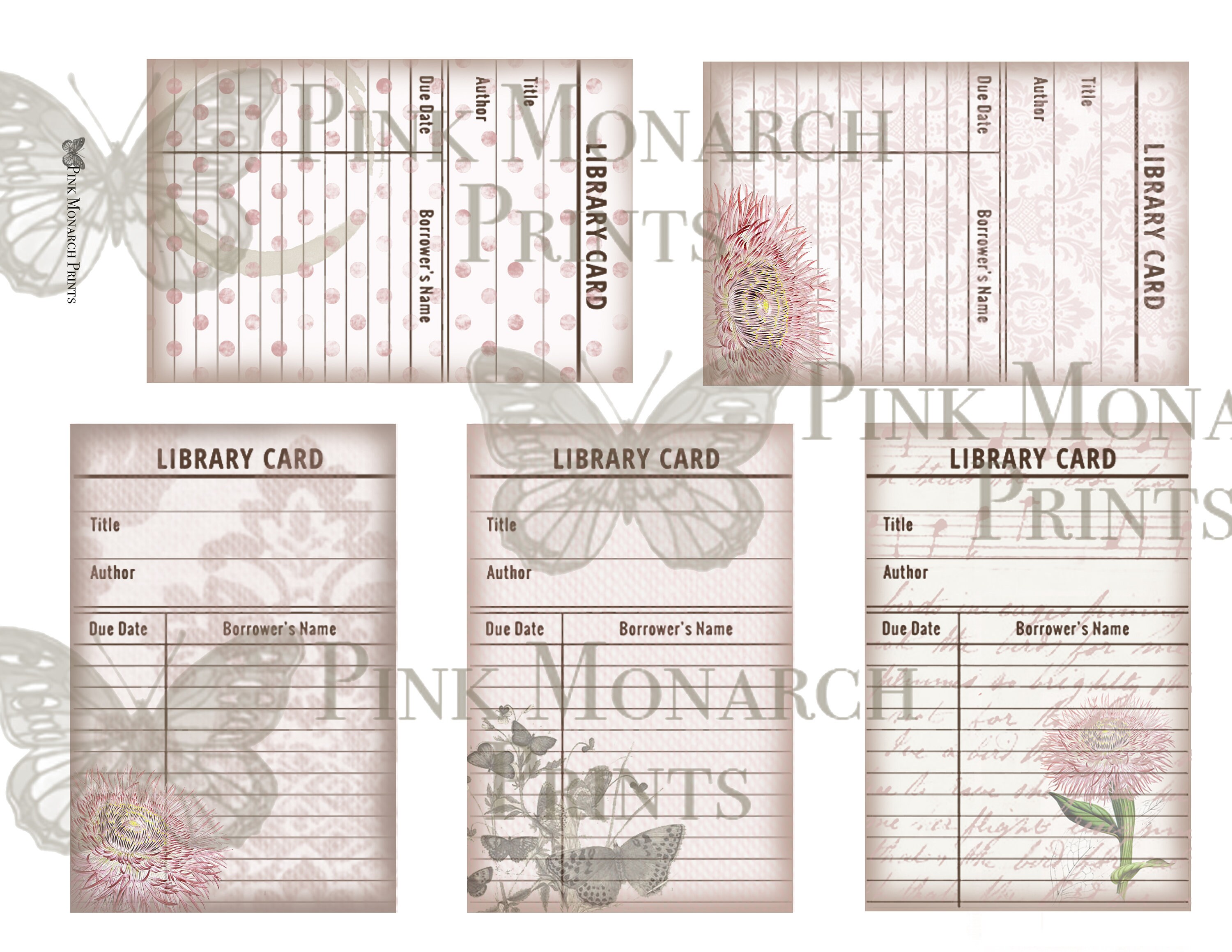 Digital Journaling Cards, Junk Journaling, Digital Ephemera for Junk ...