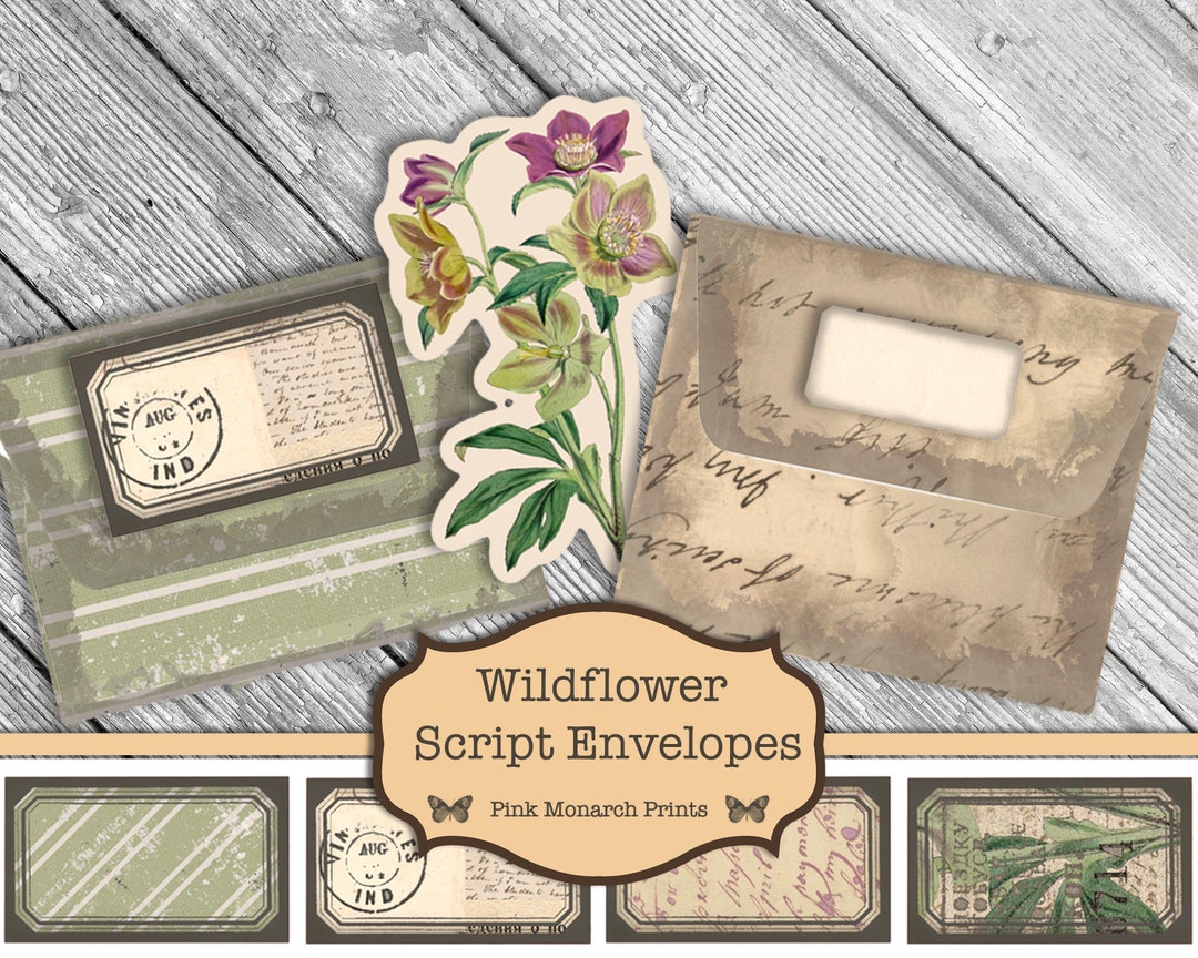 Junk Journal, Shabby Chic, Junk Journal Kit, Envelope Junk Journal ...