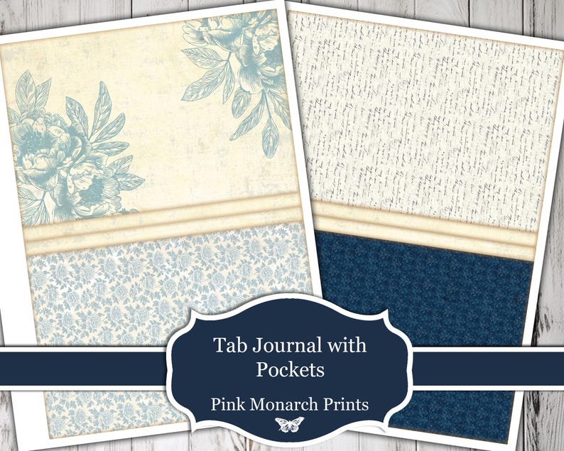 Tab Journal With Pockets, January 2025 Mini Project, Printable Kit ...