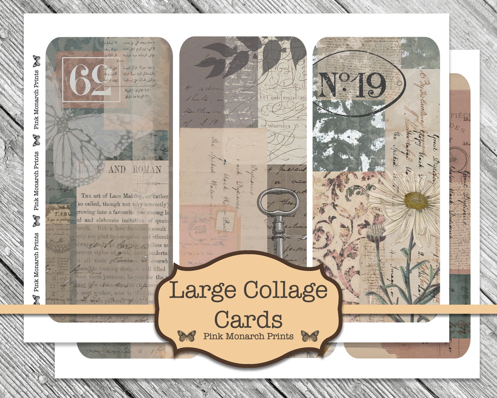 Digital Collage Sheets Collage Papers Junk Journal Digital - Etsy