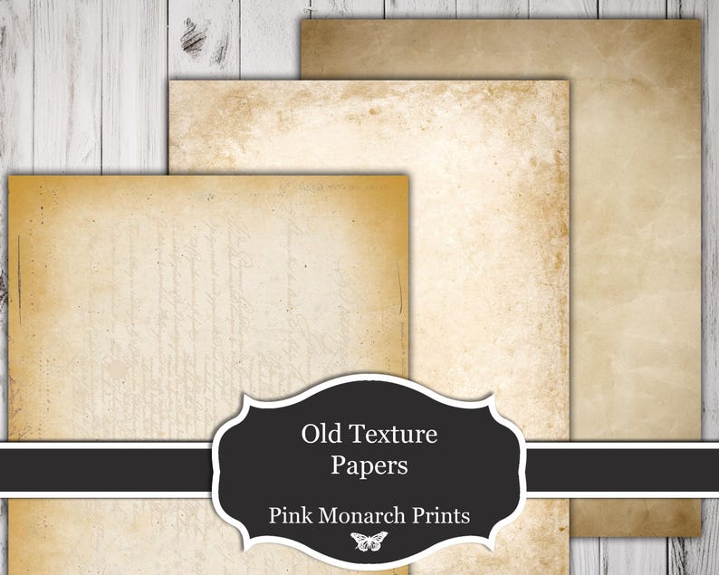 Old Texture Papers, Vintage Scrapbook Junk Journal Paper (digital ...