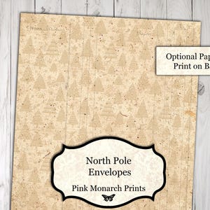 North Pole Envelopes, Envelope Varieties, Digital, Printable, Junk Journal, Christmas Junk ...