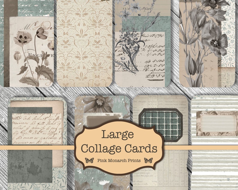 Junk Journaling Kit, Junk Journal Printable, Collage Papers, Junk ...