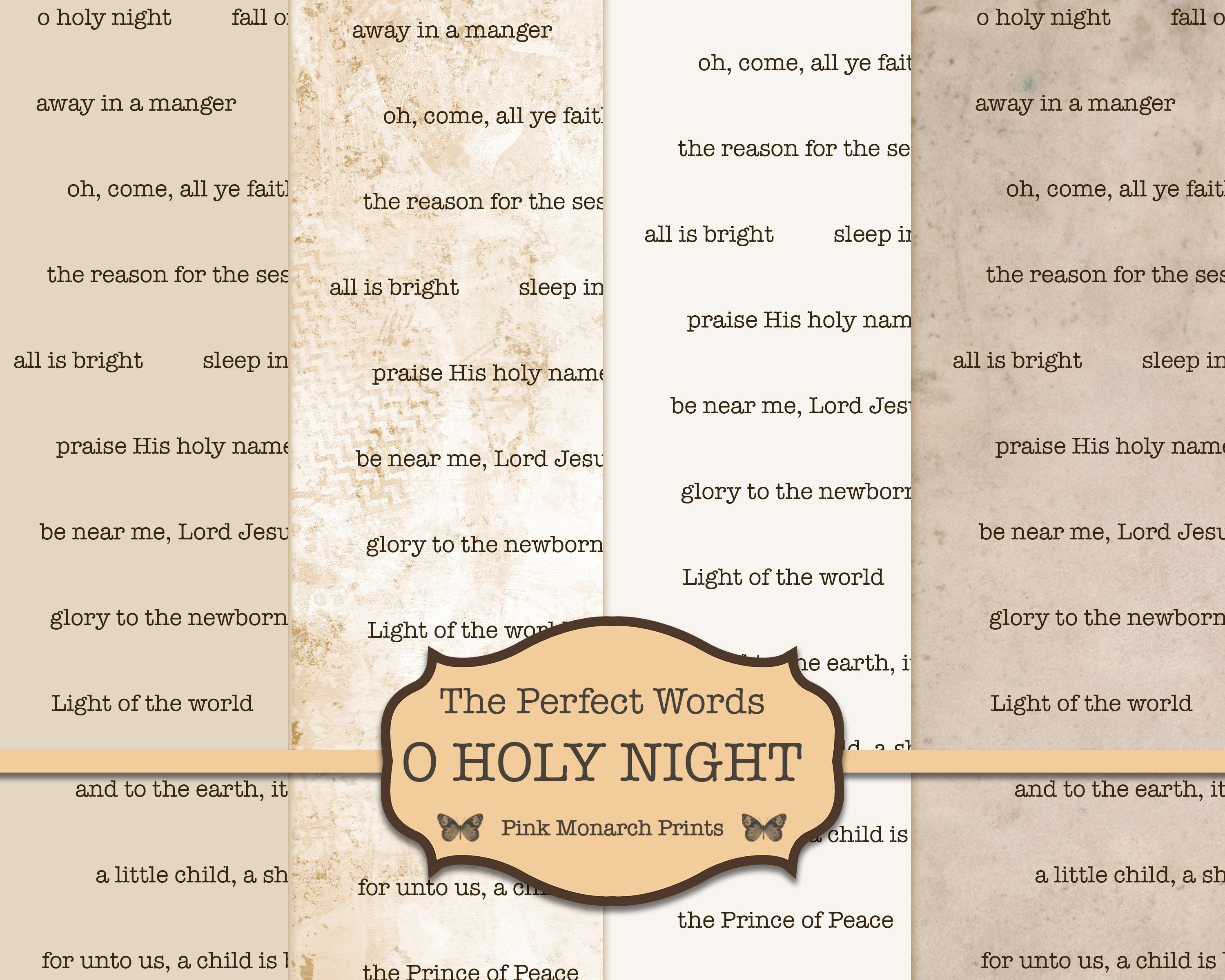 Sacred Christmas Words, Christmas Words and Phrases, Words for Junk ...