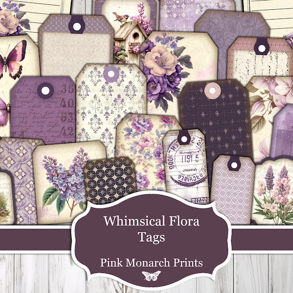 Purple Tags - Etsy