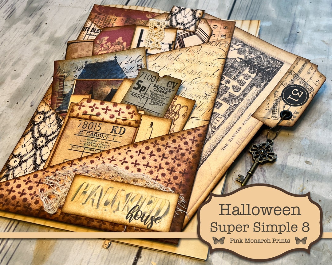 Halloween Super Simples 8, Junk Journal Kit, Junk Journal, Folio, Junk ...