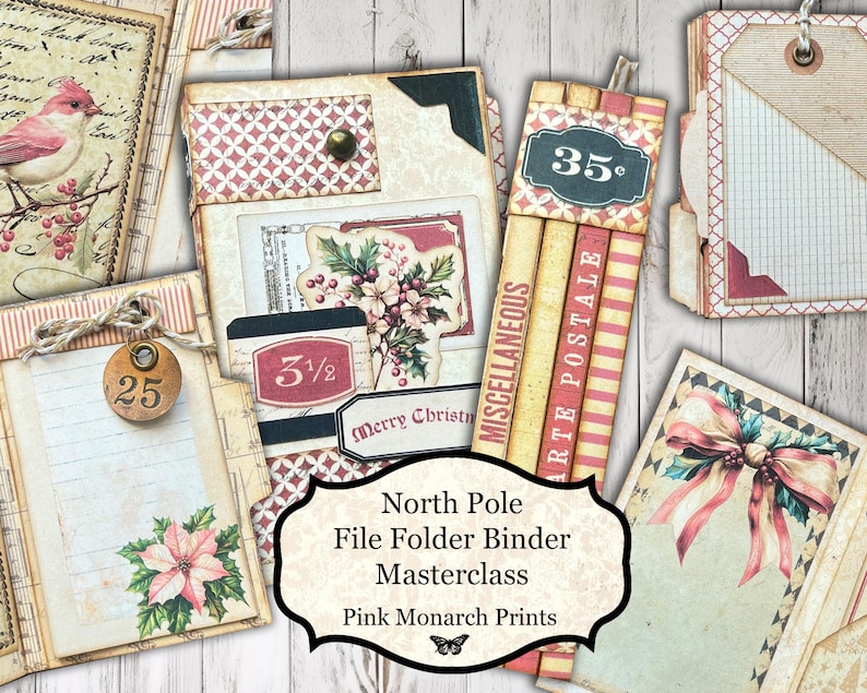 North Pole File Folder Binder, Masterclass, Christmas Folio, Digital ...