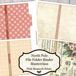 North Pole File Folder Binder, Masterclass, Christmas Folio, Digital ...