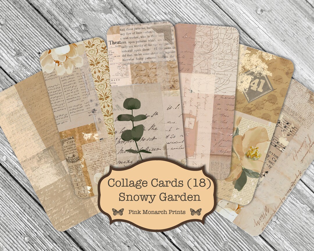 Junk Journaling Kit, Digital Collage Sheets, Collage Papers, Junk ...