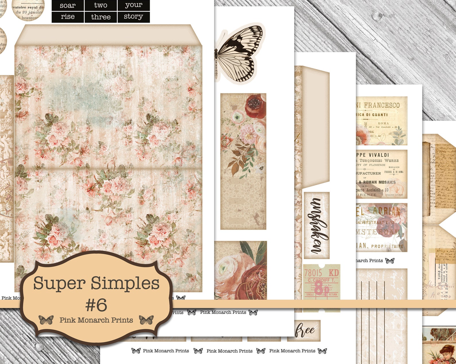 Super Simples 6, Junk Journal Kit, Digital Junk Journal, Junk ...