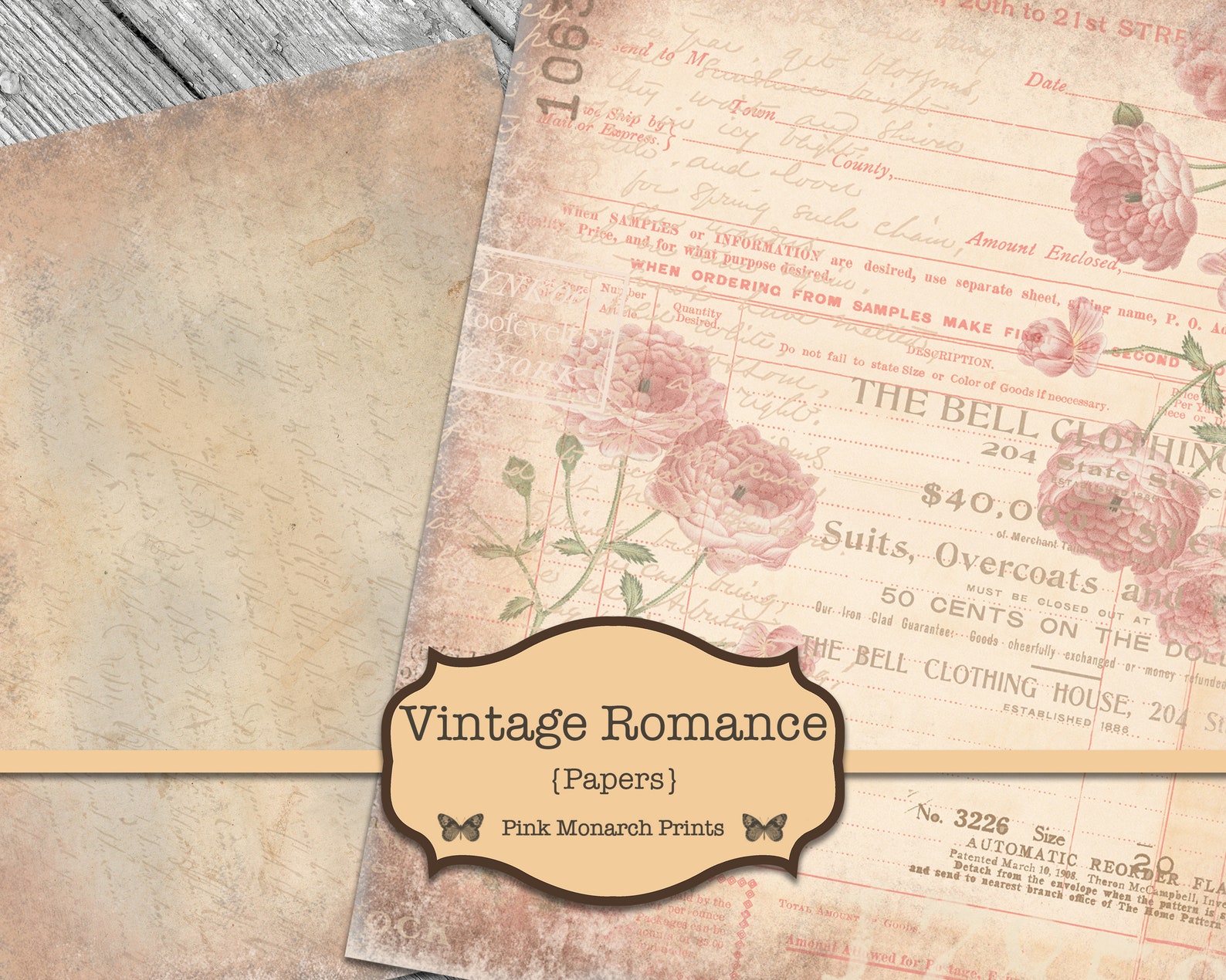 Vintage Romance, Junk Journal Kit, Valentines Junk Journal, Junk ...