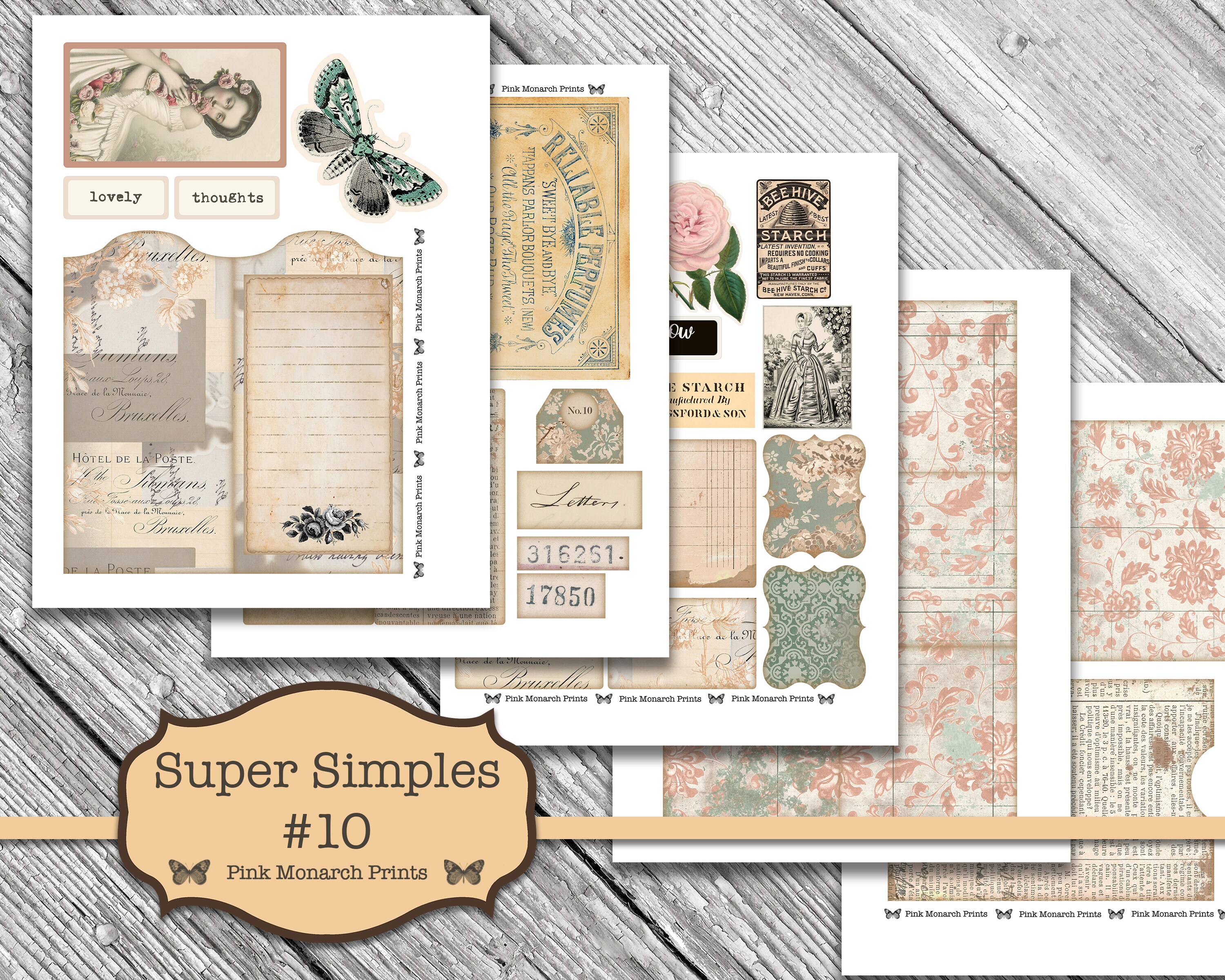 Super Simples 10, Junk Journal Kit, Digital Junk Journal, Junk ...