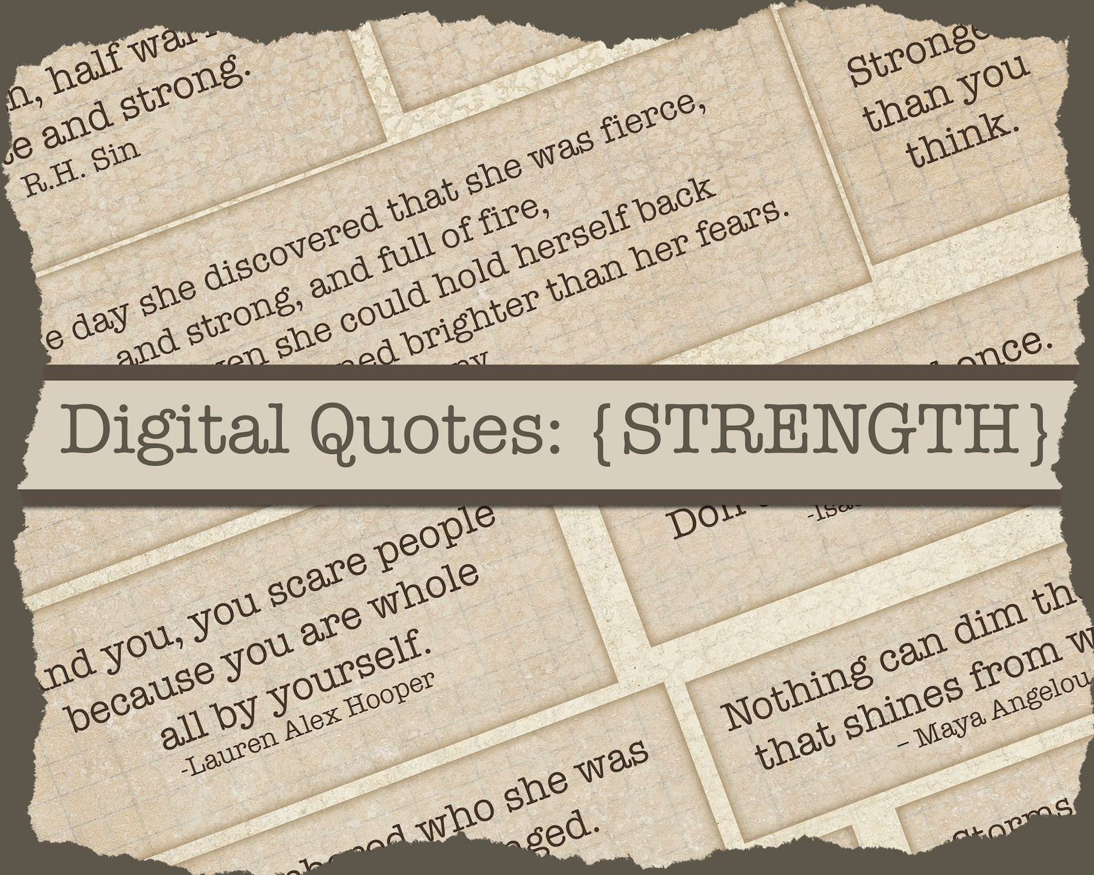 Digital Inspirational Words, Printable Quotes Women, Printable Junk ...