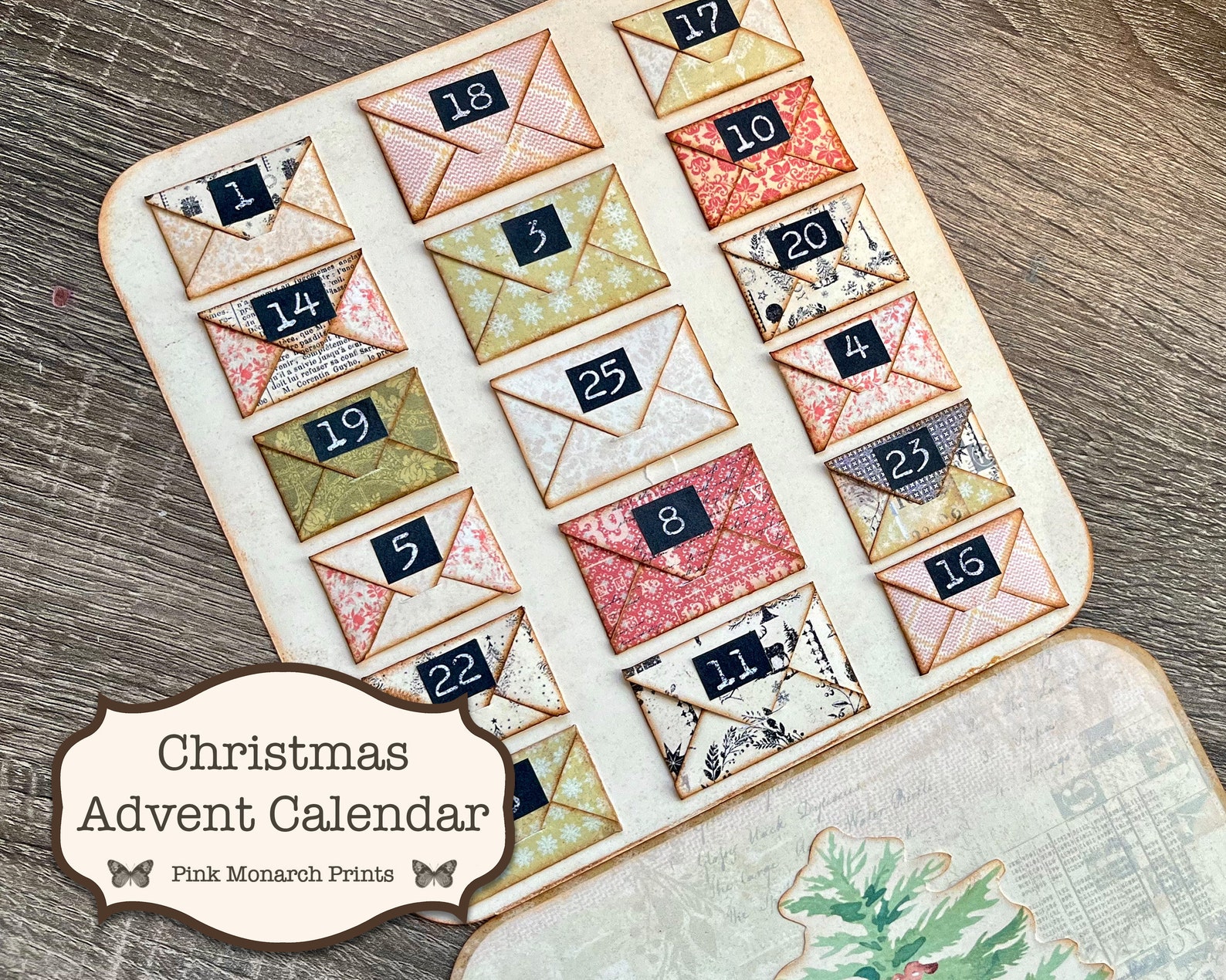 Printable Christmas Advent Calendar, Printable Papers, November ...