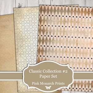 Classics Collection #2, Digital, Junk Journal Kit, Junk Journal, Junk ...