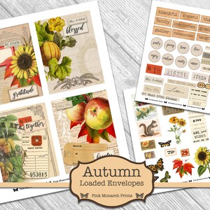 Junk Journal Kit, Fall Ephemera, Junk Journal Fall, Junk Journal ...
