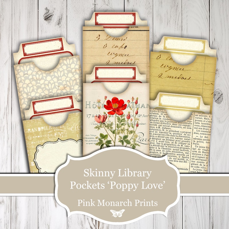 Library Pockets - Etsy