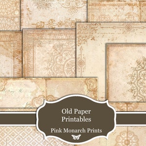 Old Paper, Printable, Junk Journal Printable, Vintage, Scrapbooking ...