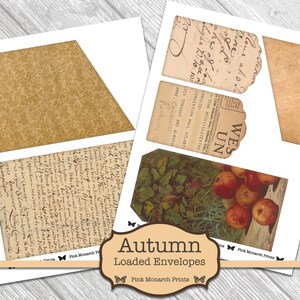 Junk Journal Kit, Fall Ephemera, Junk Journal Fall, Junk Journal ...
