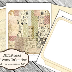 Printable Christmas Advent Calendar, Printable Papers, November ...