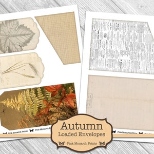 Junk Journal Kit, Fall Ephemera, Junk Journal Fall, Junk Journal ...