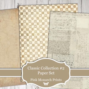 Classics Collection #2, Digital, Junk Journal Kit, Junk Journal, Junk ...