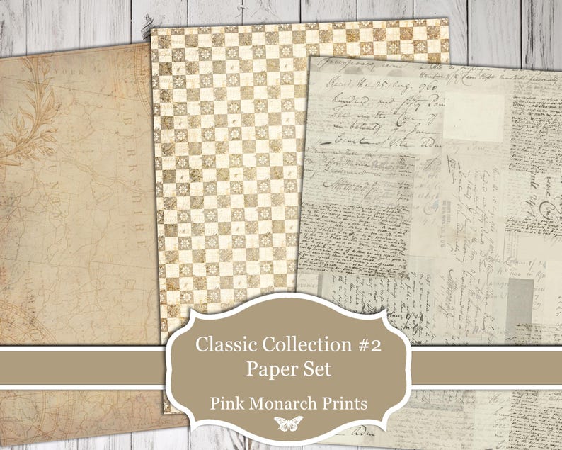 Classics Collection #2, Digital, Junk Journal Kit, Junk Journal, Junk ...