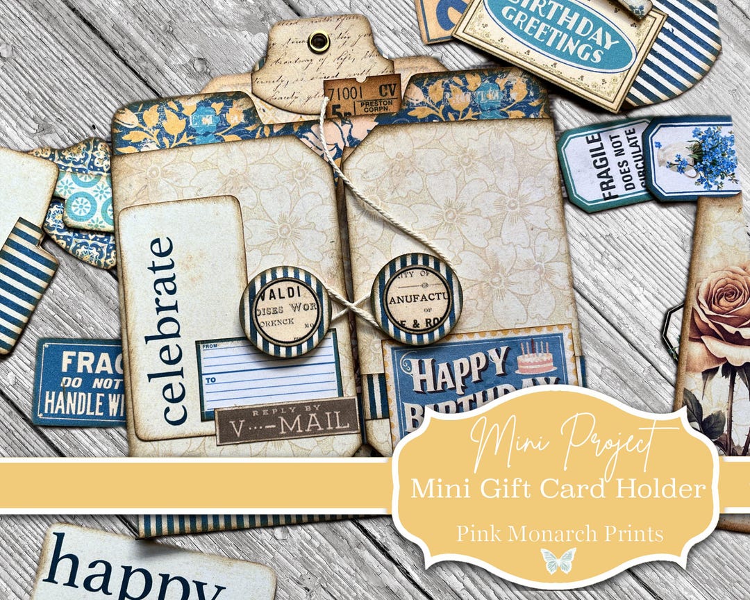 Mini Birthday Card/gift Card Holder, Mini Project September 2024 ...
