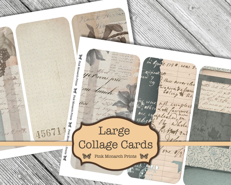 Junk Journaling Kit, Junk Journal Printable, Collage Papers, Junk ...