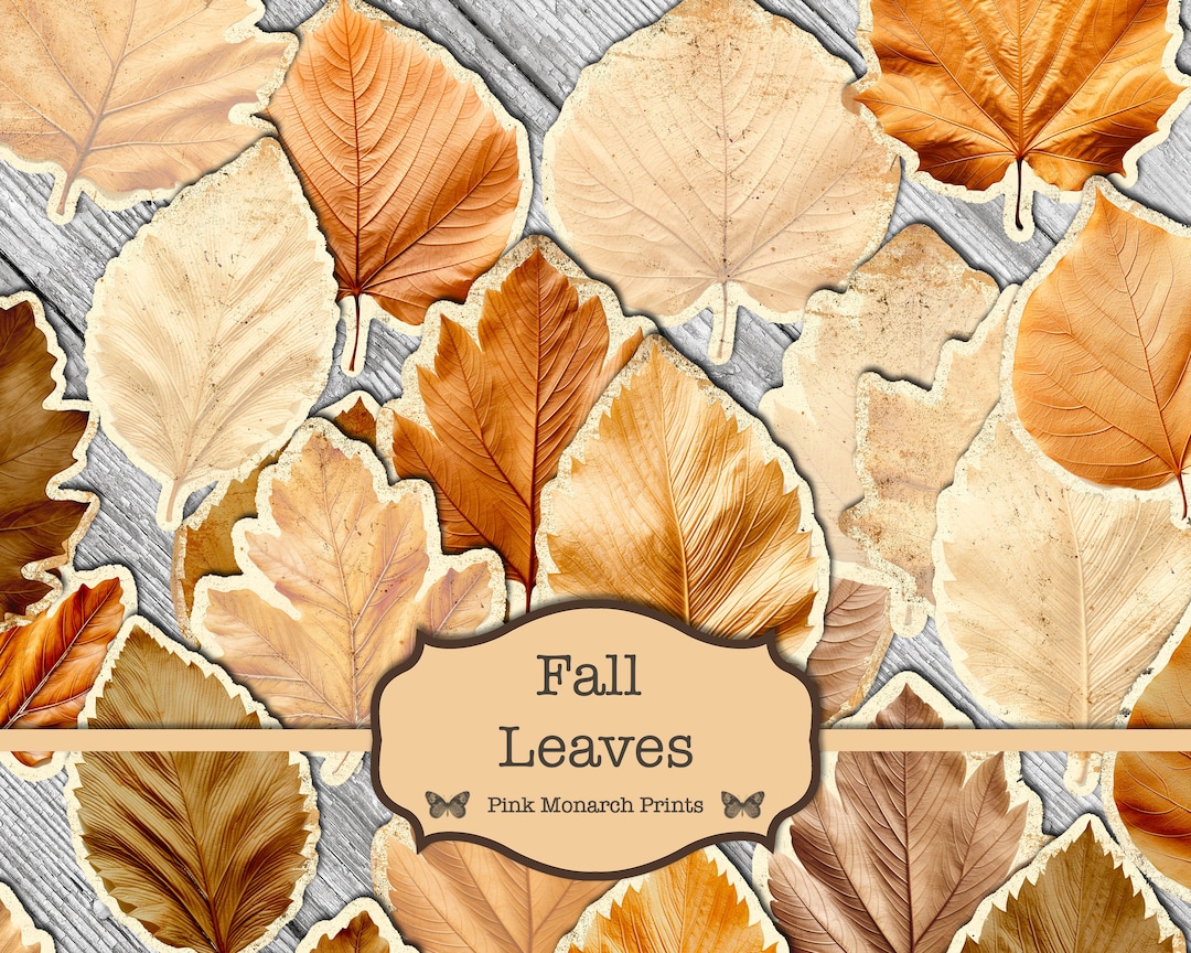 Fall Leaves, Printable, Digital Fall Junk Journal, Junk Journaling ...
