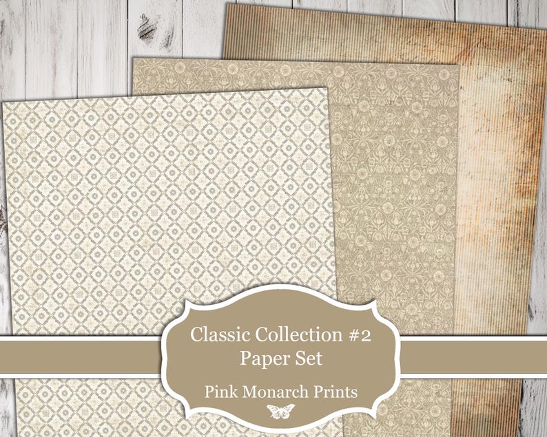 Classics Collection #2, Digital, Junk Journal Kit, Junk Journal, Junk ...