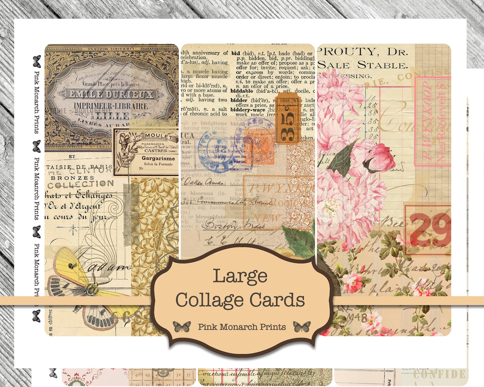 Junk Journaling Kit, Digital Collage Sheets, Collage Papers, Junk ...