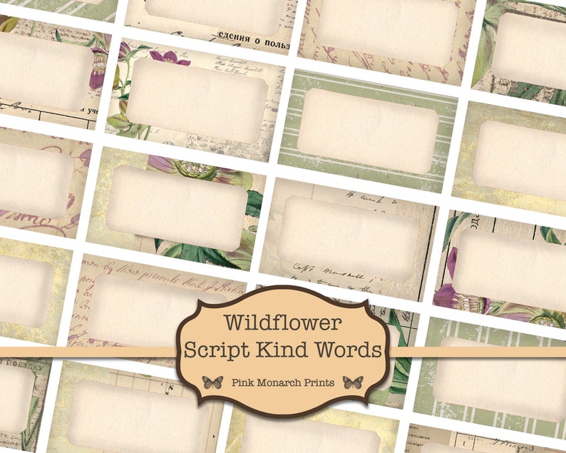 Junk Journaling Words, Words for Junk Journals, Junk Journal Words ...