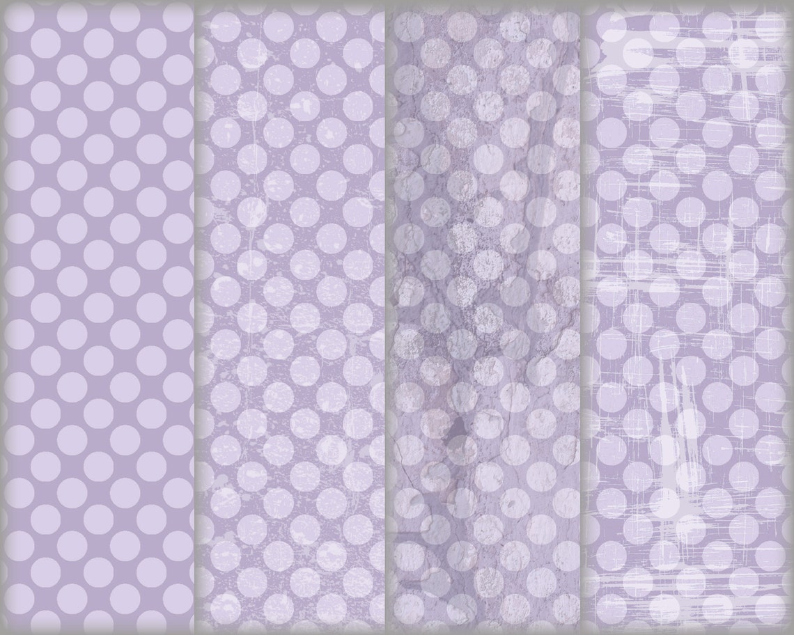 Digital Junk Journal, Polka Dot Digital Paper, Polka Dot Printable ...