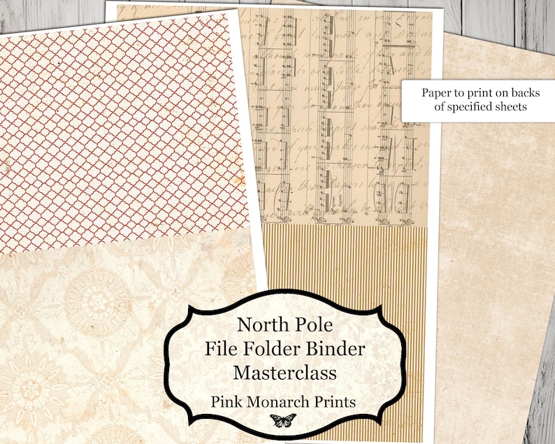 North Pole File Folder Binder, Masterclass, Christmas Folio, Digital ...