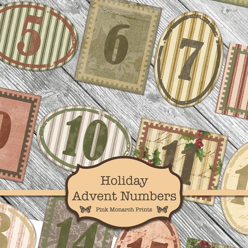 Junk Journal Kit Junk Journaling Digitals Number Labels | Etsy