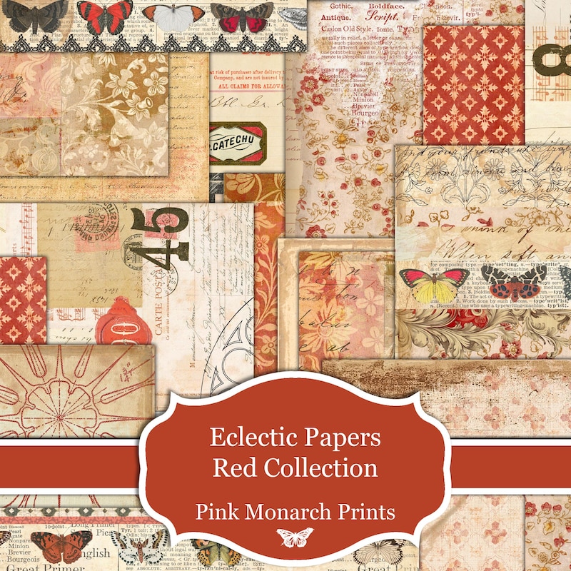 Pink Scrapbook Papers - Etsy