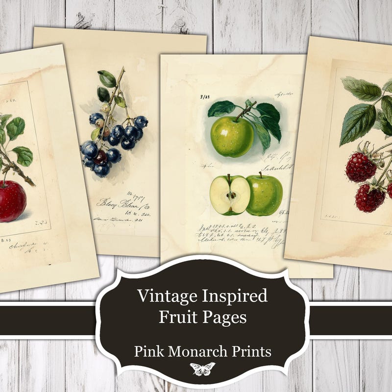 Vintage Fruit Printable Art - Etsy