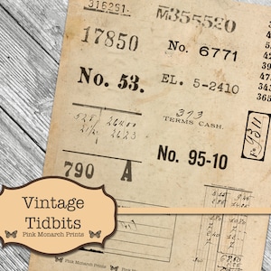 Vintage Tidbits, Junk Journal Kit, Junk Journaling Digitals, Collage ...