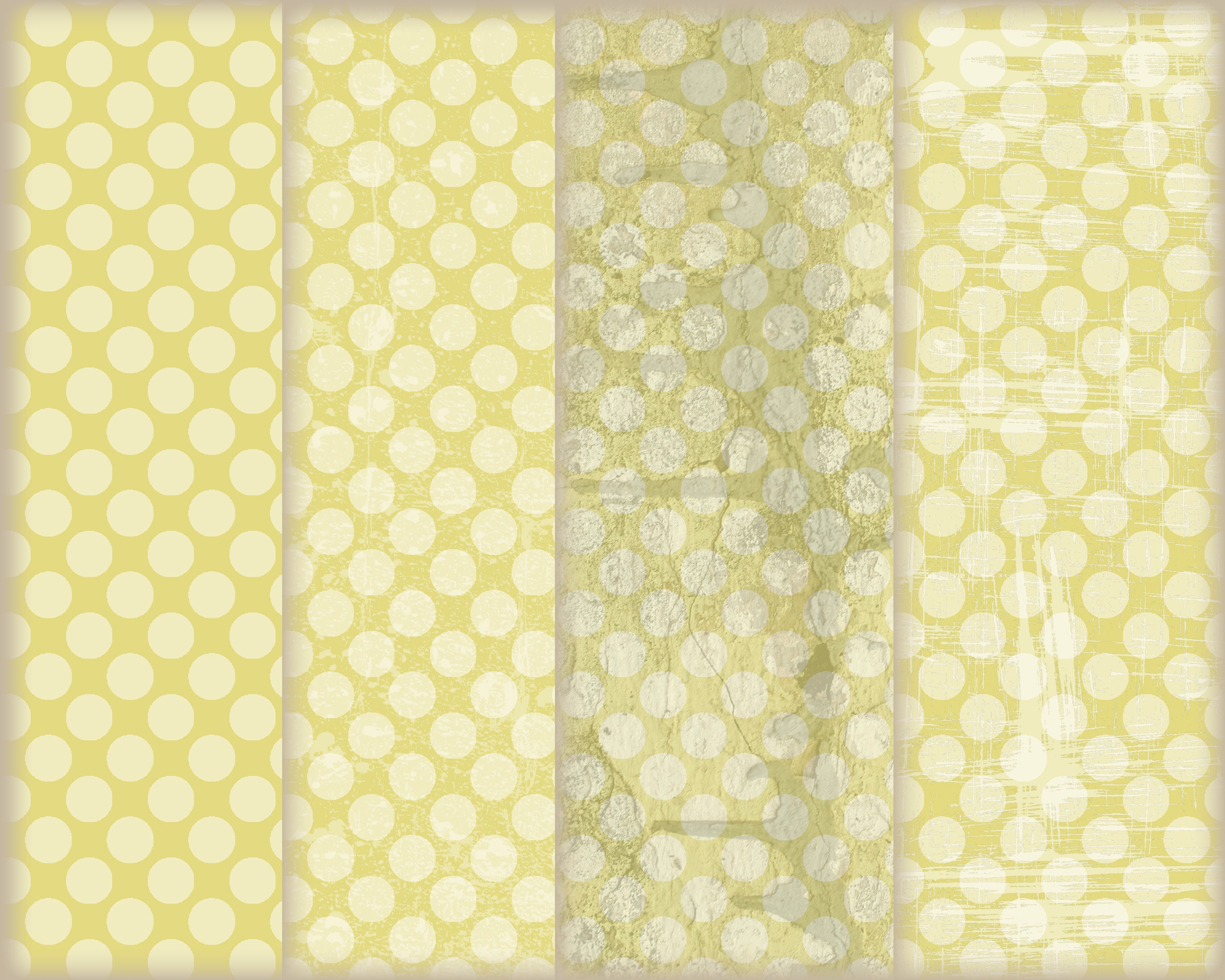 Digital Junk Journal, Polka Dot Digital Paper, Polka Dot Printable ...