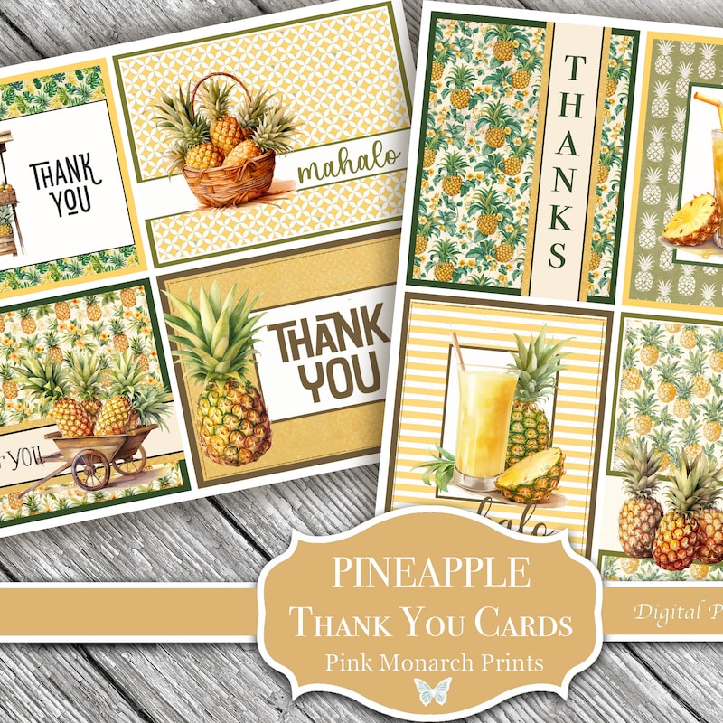 Pineapple Thank You - Etsy