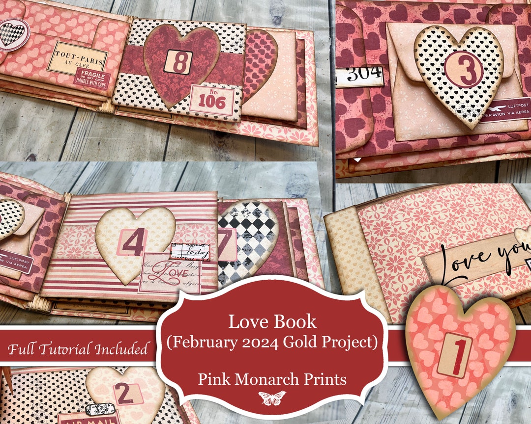 Love Book, February Gold Project, Romance, Love, Valentines Folio, Junk ...