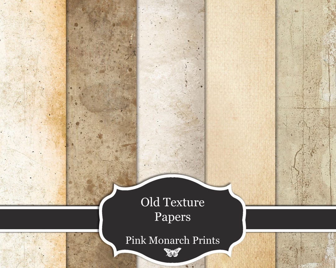 Old Texture Papers, Vintage Scrapbook Junk Journal Paper (digital ...