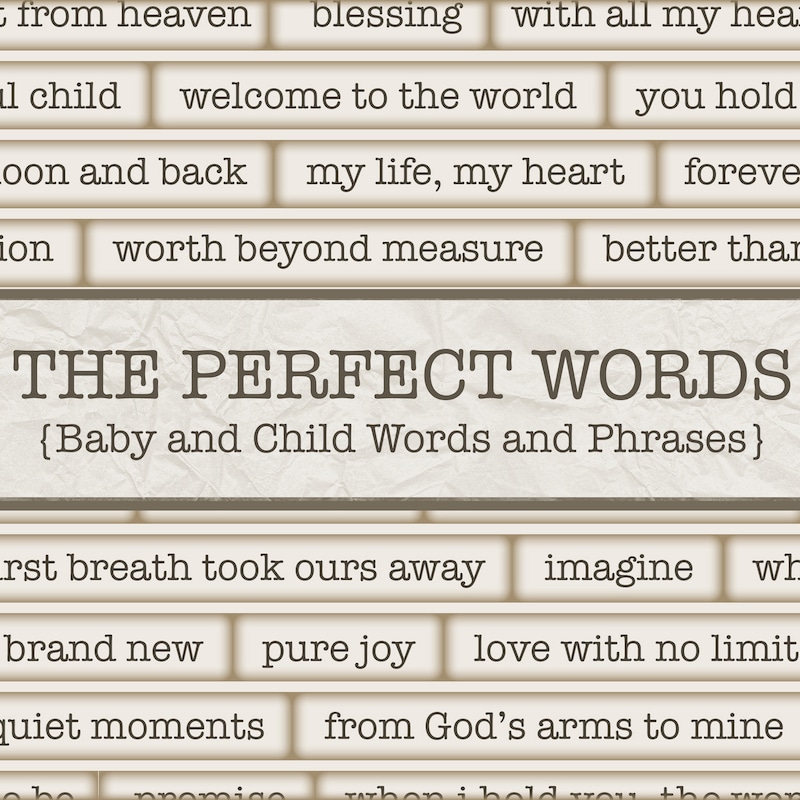 Baby Words Journal Words - Etsy