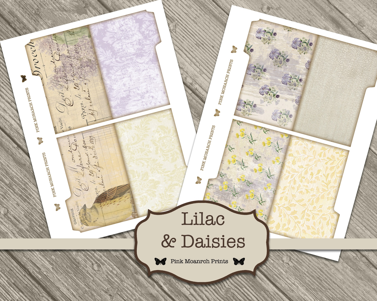 Junk Journal Digital Kits, Junk Journal Purple, Junk Journal Garden ...