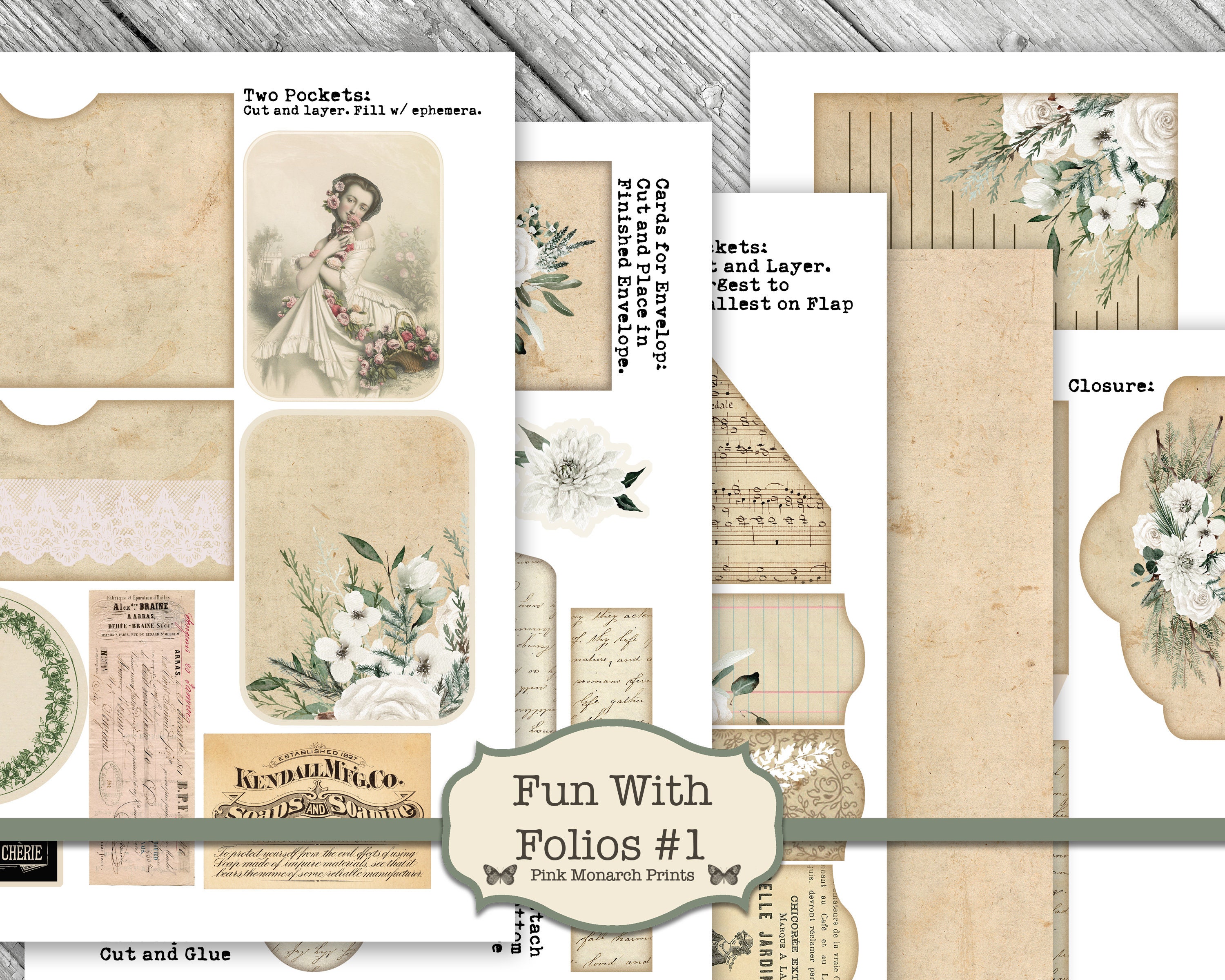 Fun With Folios #1, Junk Journal Kit, Digital Junk Journal, Junk ...