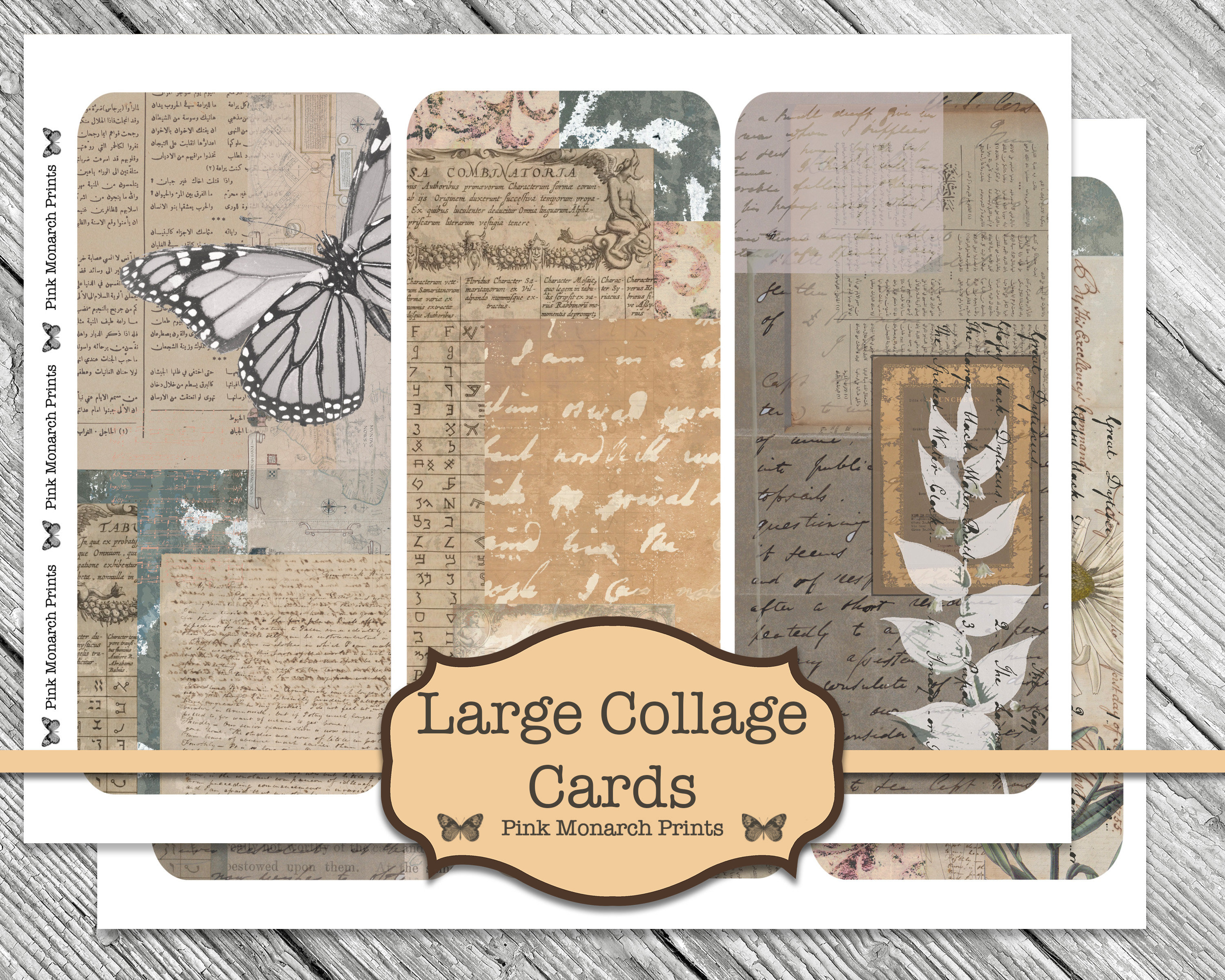 Digital Collage Sheets Collage Papers Junk Journal Digital - Etsy Canada