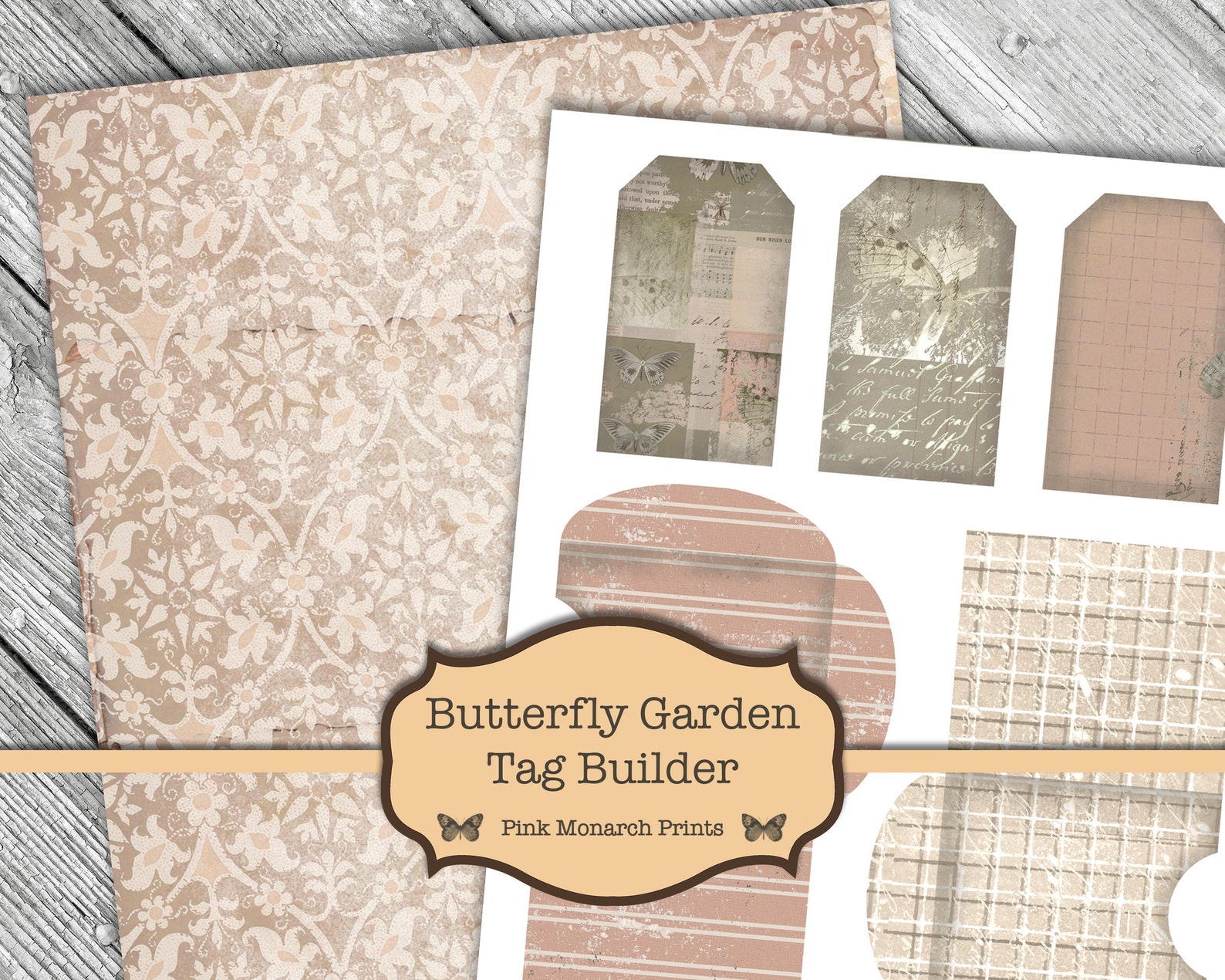 Vintage Tag Builder Junk Journal Kit Junk Journaling - Etsy