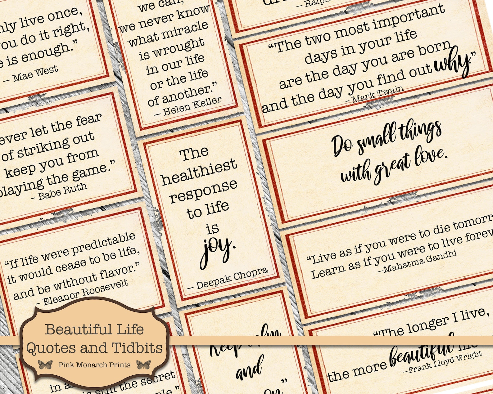 Beautiful Life Quotes and Tidbits, Digital Words, Embellishments for ...