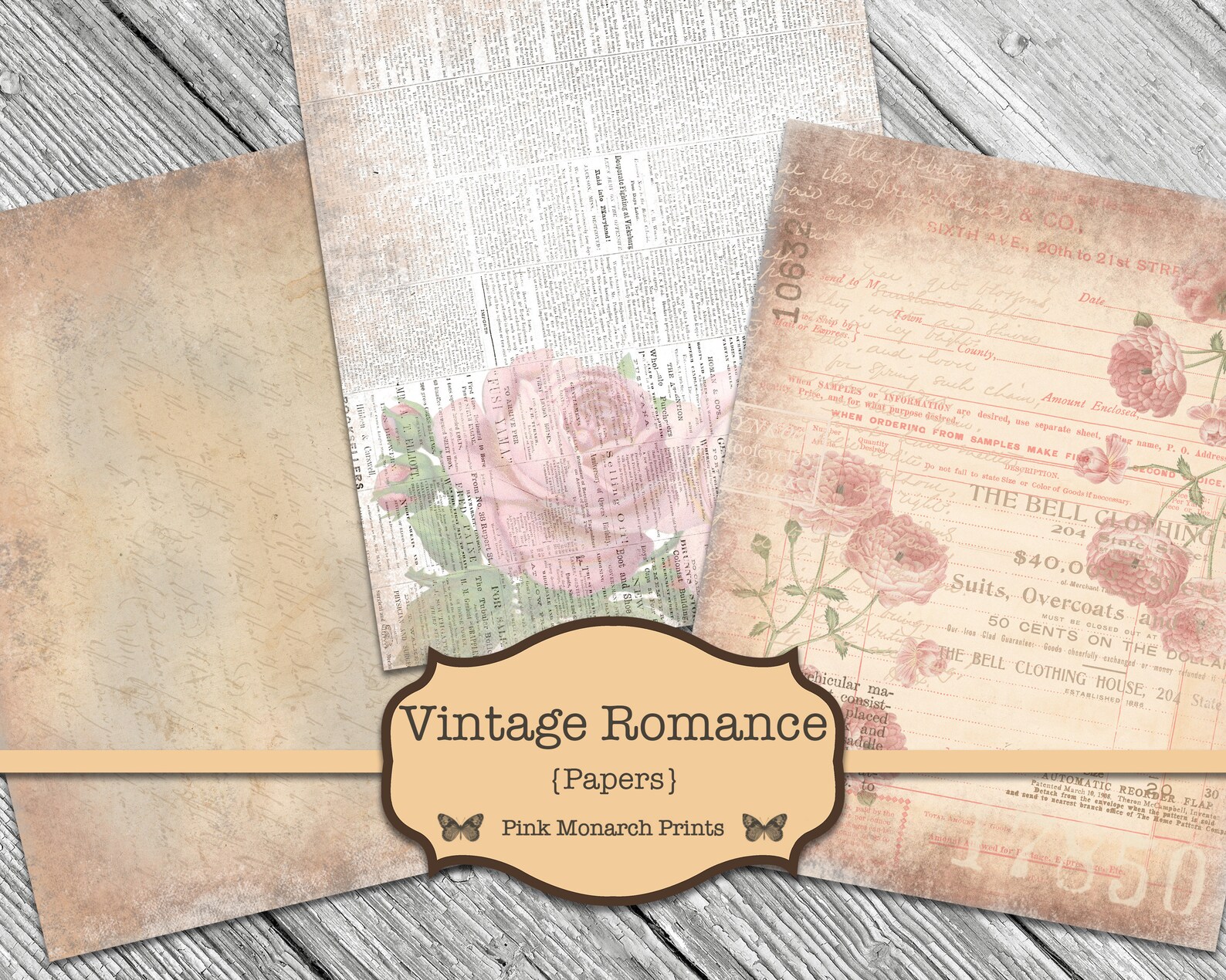 Vintage Romance, Junk Journal Kit, Valentines Junk Journal, Junk ...